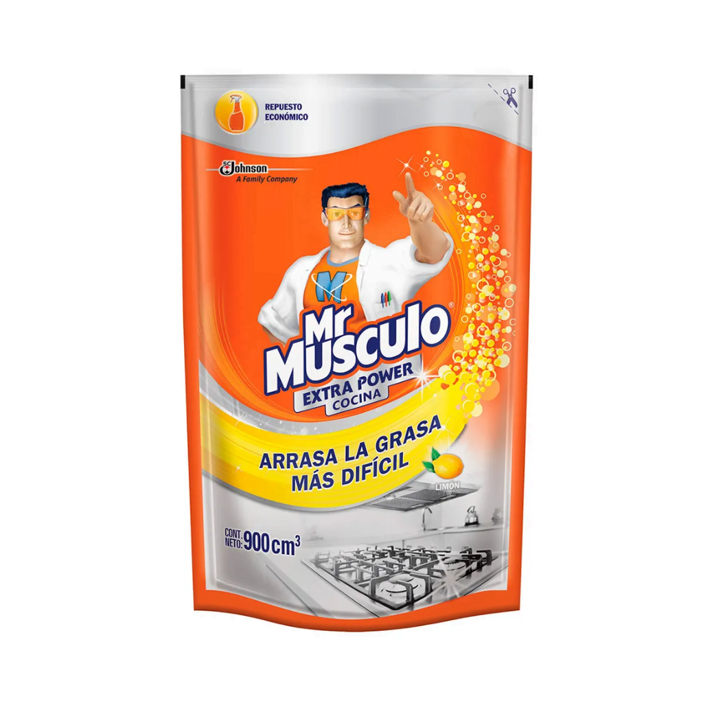 MR MÚSCULO GRASA DOY PACK 900 ml – MT Distribuidora – Limpieza ...