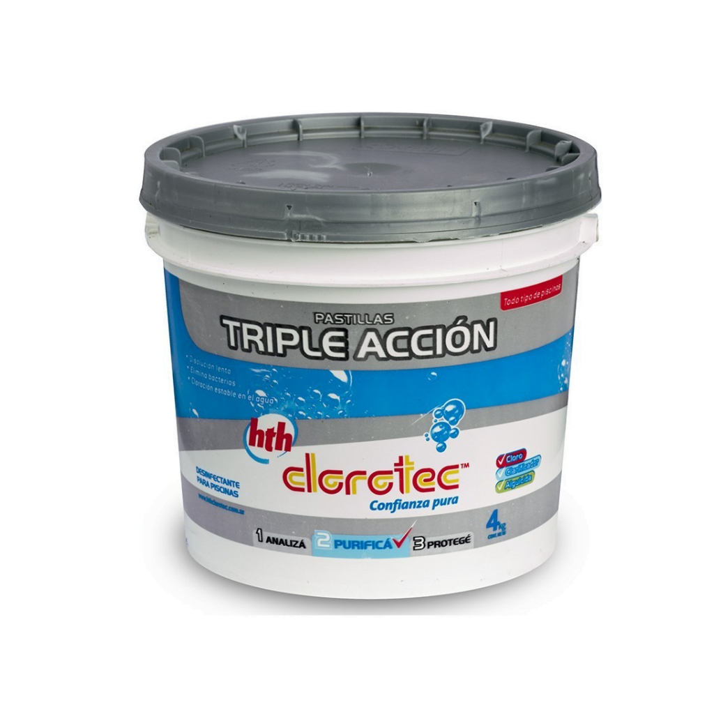 CLOROTEC PASTILLAS TRIPLE ACCIÓN 4 kg – MT Distribuidora – Limpieza ...