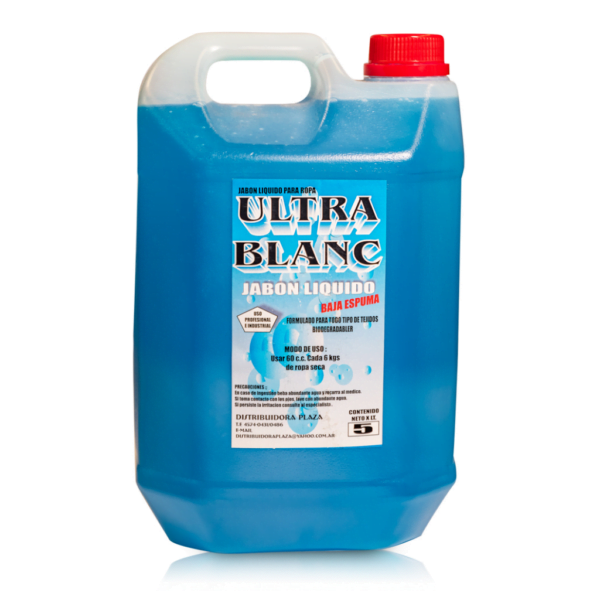 JABÓN LÍQUIDO ULTRA BLANC 5 lt – MT Distribuidora – Limpieza institucional